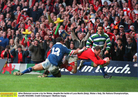 Allan Bateman Scores Try Wales Despite Editorial Stock Photo - Stock ...