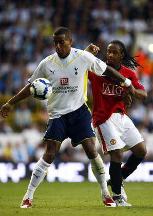 Football Tottenhams Tom Huddlestone Holds Manchester Editorial Stock ...