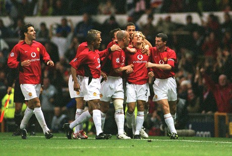 Diego Forlan Manchester United Celebrates Scoring Editorial Stock Photo ...