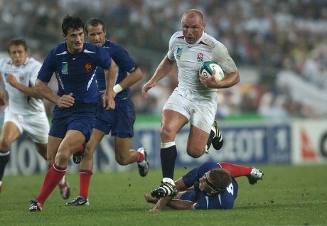 Englands Neil Back Breaks Through French Editorial Stock Photo - Stock ...