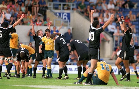 New Zealand Players Celebrate Victory Final Editorial Stock Photo ...