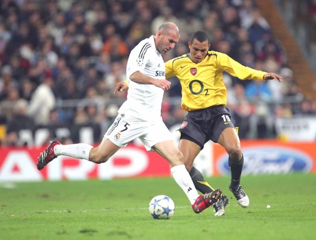 Gilberto Arsenal Zinedine Zidane Real Madrid Editorial Stock Photo ...
