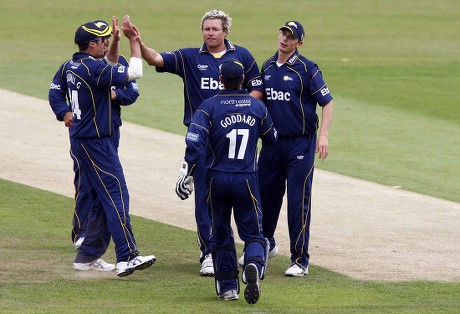Mitchell Claydon Durham County Cricket Celebrates Editorial Stock Photo ...