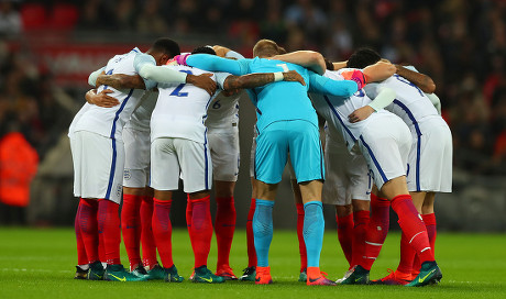 England Team Huddle Together During International Editorial Stock Photo ...