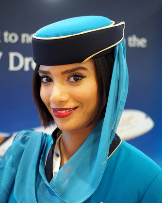 Oman Air Cabin Crew Member Editorial Stock Photo - Stock Image ...