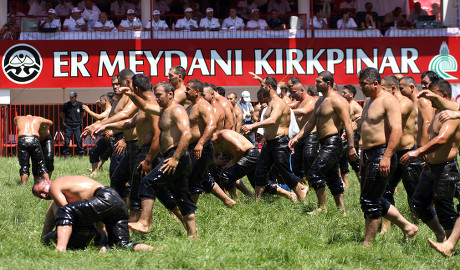 Oil Wrestling Yagli Gures One Most Editorial Stock Photo - Stock Image ...