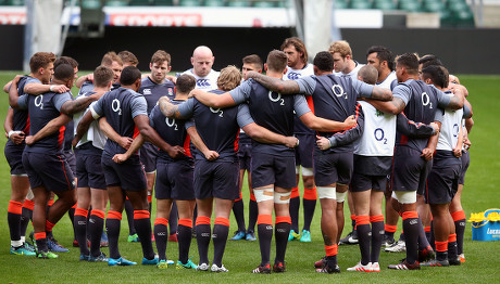 England Team Huddle Dylan Hartley Captain Editorial Stock Photo - Stock ...