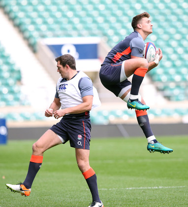 Henry Slade R Alex Goode L Editorial Stock Photo - Stock Image ...