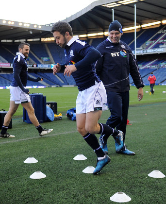 __COUNT__ Scotland captain's run rugby, Murrayfield Stadium, Edinburgh ...