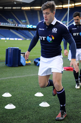 Huw Jones Scotland Centre Scotland Rugby Editorial Stock Photo - Stock ...