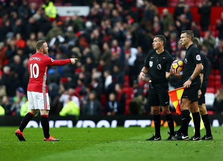 Wayne Rooney Manchester United Points Match Editorial Stock Photo ...