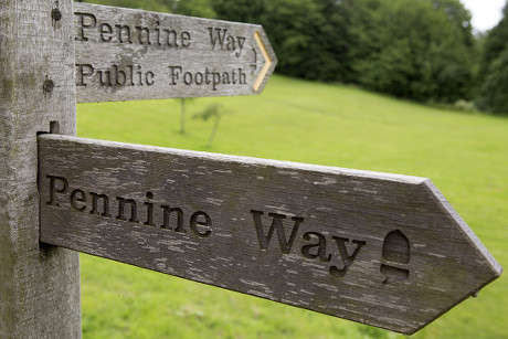 Signs Pennine Way Near Bellingham Northumberland Editorial Stock Photo ...