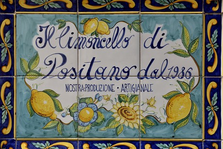 Wall Tiles Advertising Limoncello Italian Liqueur Editorial Stock Photo ...