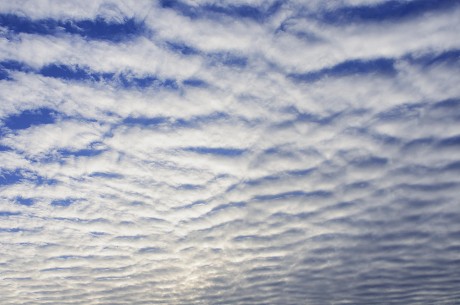 Stripy Cloud Formation Mackerel Sky Stratocumulus Editorial Stock Photo - Stock Image | Shutterstock