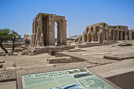 Ramesseum Temple Funerary Temple Ramses Ii Editorial Stock Photo ...