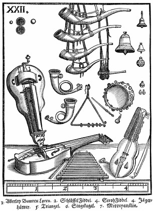 Hunting Horn Fiddle Hurdygurdy Plate 22 Editorial Stock Photo - Stock ...