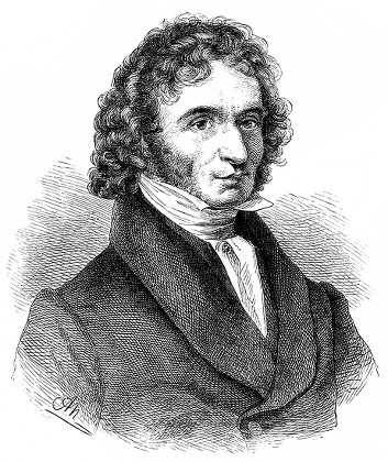 Historic Drawing Portrait Niccolo Nicolo Paganini Editorial Stock Photo ...