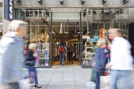 Pedestrian Zone People Walking Pass Motion Editorial Stock Photo ...