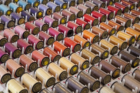 Sewing Thread Reels On Market Stall Editorial Stock Photo - Stock Image ...