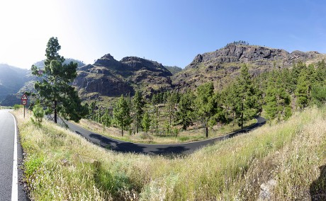 Mountain Chain Country Road El Pie Editorial Stock Photo - Stock Image ...