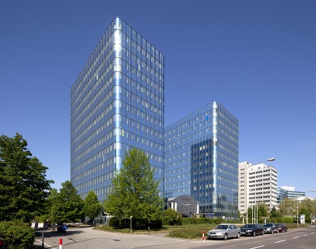 Blue Towers Office Building Buerostadt Niederrad Editorial Stock Photo ...