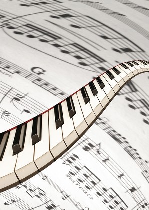 Piano Keyboard Distorted Editorial Stock Photo - Stock Image | Shutterstock