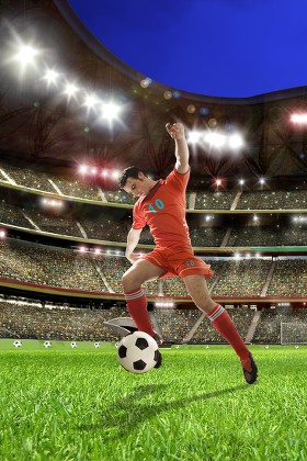 250 Stadiums footballer footballers player football Stock Pictures ...
