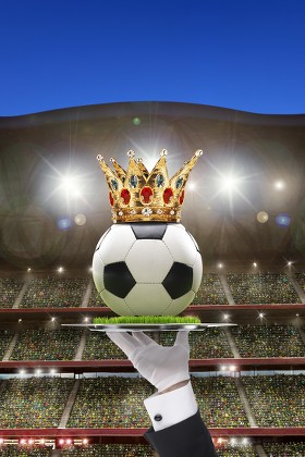 Football Crown Being Held On Tray Editorial Stock Photo - Stock Image ...