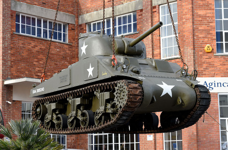 World War 2 Sherman Tank Lifted Editorial Stock Photo - Stock Image ...