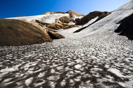 Rhyolite Mountains Covered Snow Ash Snow Editorial Stock Photo - Stock ...