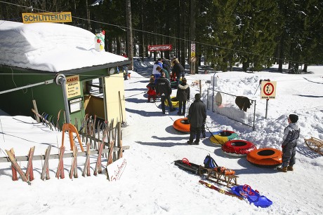 Snowtubing Snow Tubing Winter Sports Resort Editorial Stock Photo ...