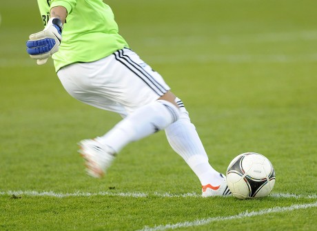 Goalkeeper Performing Goal Kick Editorial Stock Photo - Stock Image ...