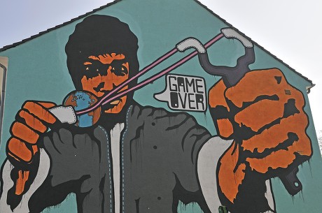 Graffiti Game Over By German Artist Editorial Stock Photo - Stock Image ...