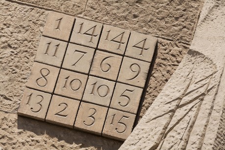 Magic Square Sculpture By Josep Maria Editorial Stock Photo - Stock ...