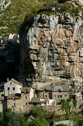 Village La Malene Gorges Du Tarn Editorial Stock Photo - Stock Image ...