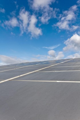 Roof Totally Integrated Solar Panel Photovoltaic Editorial Stock Photo ...
