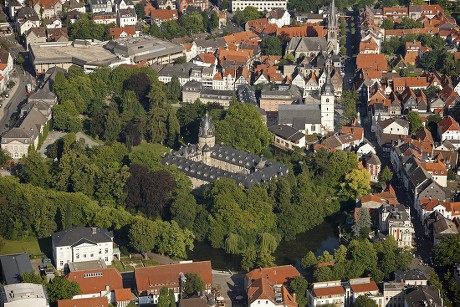 Aerial View Fuerstliches Residenzschloss Detmold Princely Editorial ...