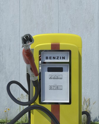 Petrol Pump Labelled Benzin German Petrol Editorial Stock Photo - Stock ...