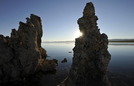Tufa Rocks Tufa Formations Backlit Sunrise Editorial Stock Photo ...