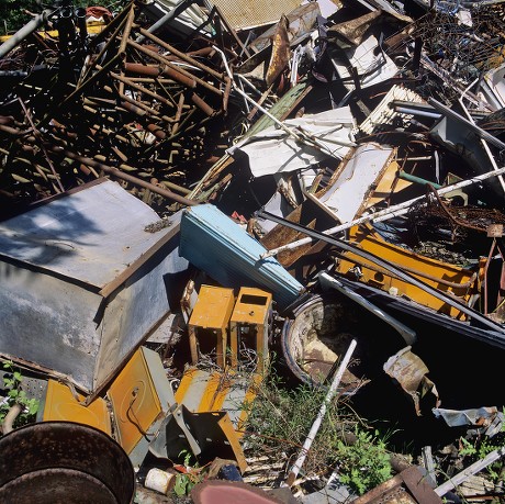 Scrap Metal Raw Materials Editorial Stock Photo - Stock Image ...