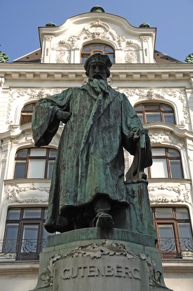 Monument Johannes Gutenberg 1400 1468 Inventor Editorial Stock Photo ...
