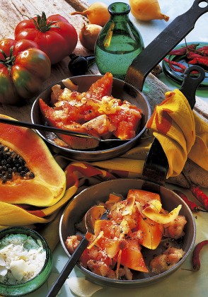 Caribbean Papaya Pans Caribbean Editorial Stock Photo - Stock Image ...