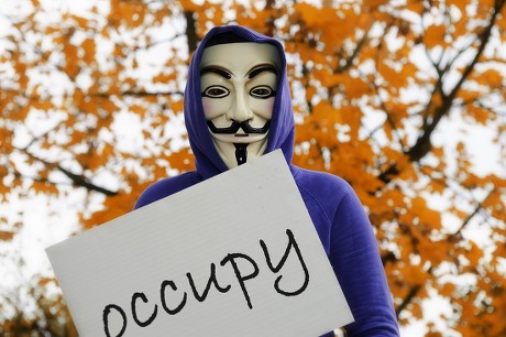 Model Released Man Wearing Guy Fawkes Editorial Stock Photo - Stock ...