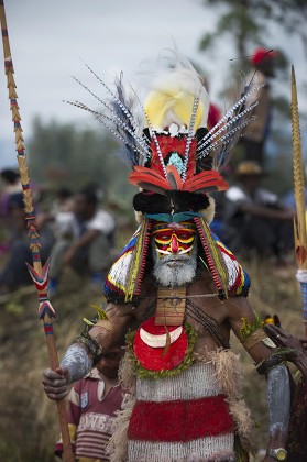 Man Mendi Southern Highlands Headdress King Editorial Stock Photo ...