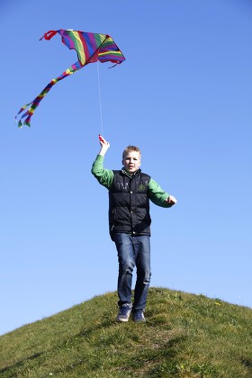 Model Released Boy 12 Flying Kite Editorial Stock Photo - Stock Image ...