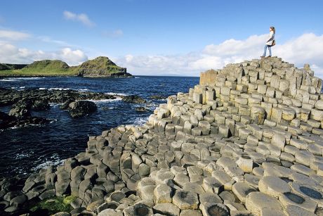 Carrickarede Caged Rope Bridge Installed By Editorial Stock Photo ...