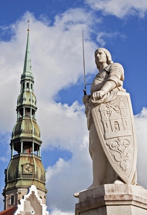 Roland Statue St Roland Symbol Town Editorial Stock Photo - Stock Image ...