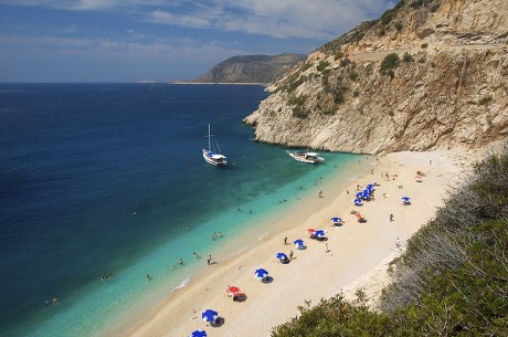 Kaputas Beach Kalkan South Coast Turkey Editorial Stock Photo - Stock ...