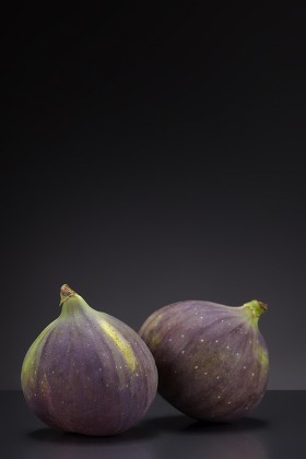 Blue Figs Ficus Carica On Dark Editorial Stock Photo - Stock Image ...