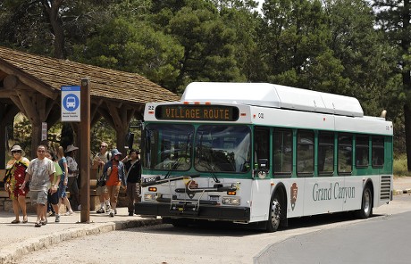 Shuttlebus System Tourists Hermits Road Bus Editorial Stock Photo ...